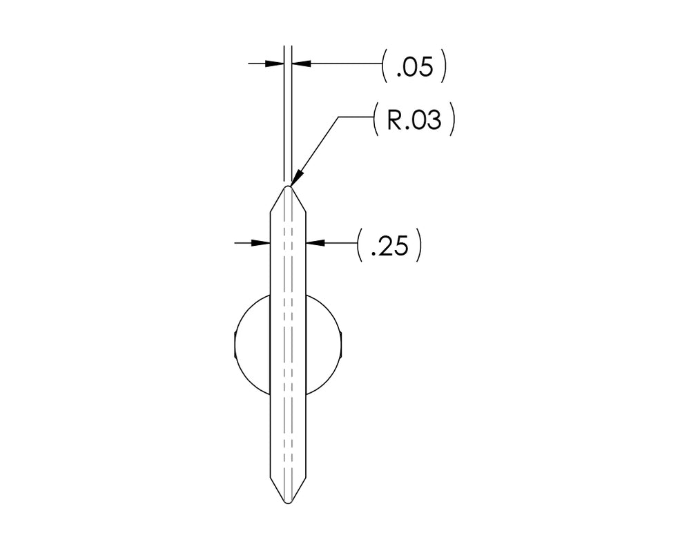 ⌀2.25 Roll Wheel Hand Piece Electrode RWMA Class 2 Copper — RW Electrodes